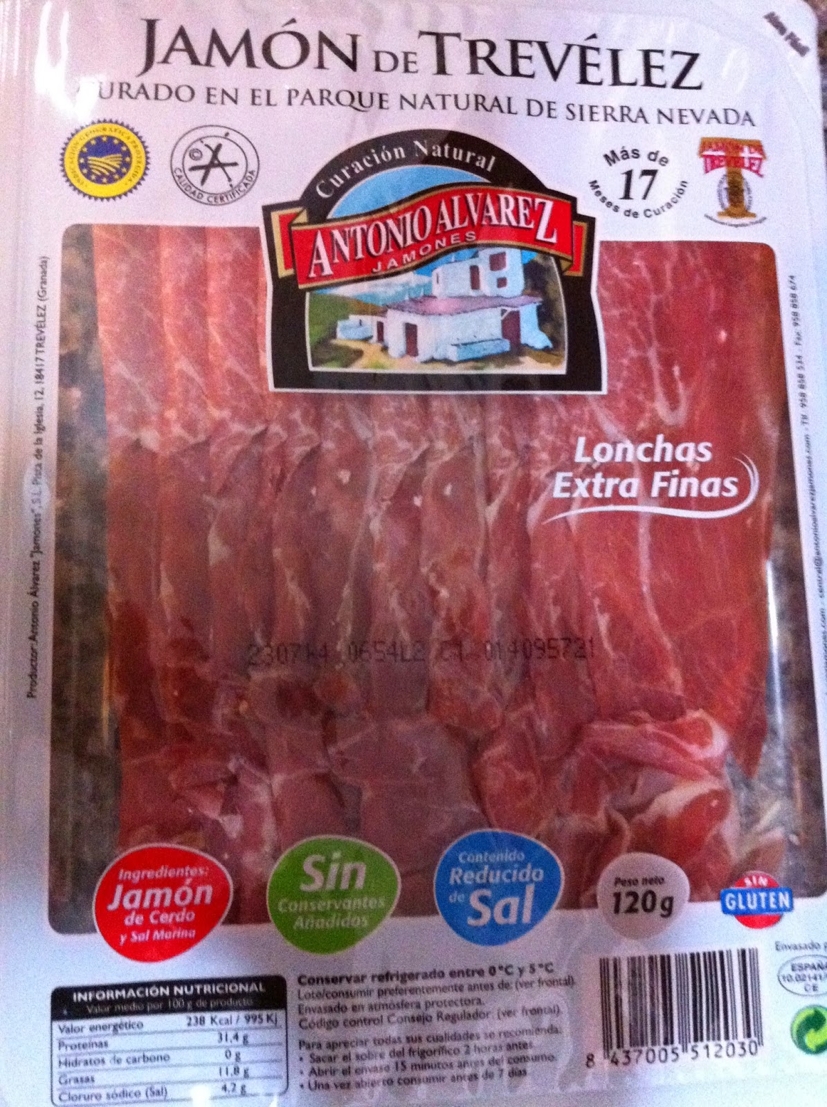 INTOLERANCIA A LA FRUCTOSA Y A LA LACTOSA: JAMÓN DE TREVÉLEZ (ANTONIO ...